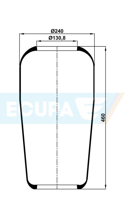 Air spring, without piston | SP.10.720N | ECUPA