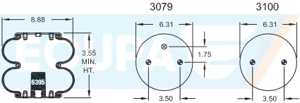 W01-358-6856 - Air Spring | SP.10.W01-358-6856 | ECUPA